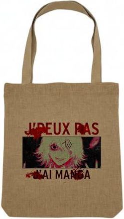 Fabulous Sac Shopping Tote Bag Aspect Lin - Jpeux Pas Jai Manga Juuzou Anime Otaku Manga Fanart - Sac de Courses Toile Epaisse 360g Beige Naturel Cabas Port&eacute; E