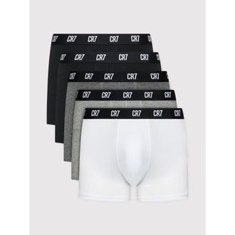 CR7 Cristiano Ronaldo Boxershorts-Set Basic Trunk 5-Pack 8106-49-2400 Grau