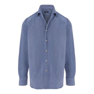 Finamore Hemd aus Baumwollmischung - - Shirts - Herren - Blau - L