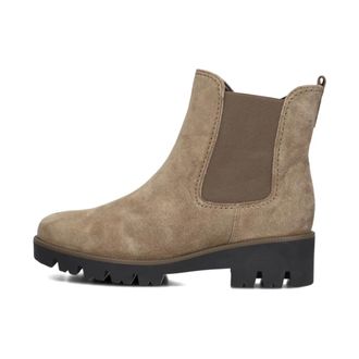 Gabor Taupefarbene Chelsea Boots aus Wildleder - - Shoes - Damen - Beige - 38 1/2 EU