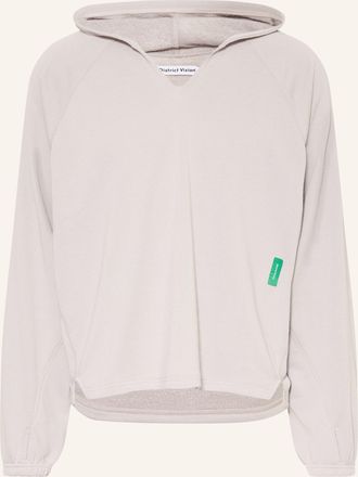 District Vision Hoodie Open Neck grau