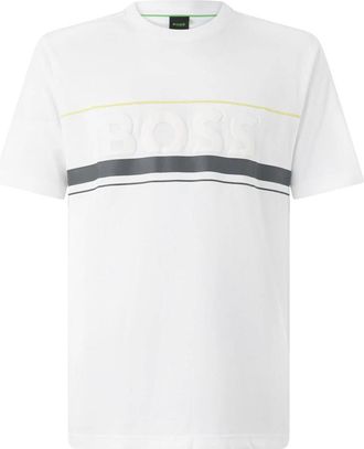 HUGO BOSS Tee Iconic Zone - Homme - Tops - Blanc - Taille: L
