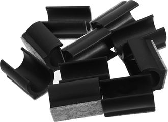 Artibetter 10 St&uuml;ck U f&ouml;rmige Filz Stuhlbeingleiter 22mm rutschfeste Filz Bodenschoner f&uuml;r Hartholzb&ouml;den M&ouml;belgleiter mit Kunststoffkern Ger&auml;uschd&auml;mpfend und Sch