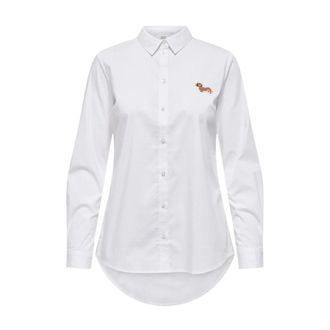 Jacqueline de Yong Klassisches Langarm-Hemd mit Knopfleiste - - Blouses & Shirts - Damen - Beige - XL