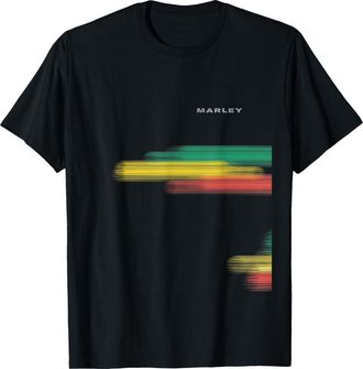 Bob Marley Offizieller Rasta-Spritzer T-Shirt, Unisex Erwachsene, Schwarz, S