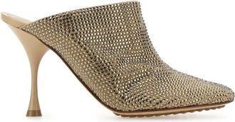 Bottega Veneta Femme, Chaussures, Jaune, Taille: 36 EU Embellished Pointed Toe Mules