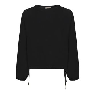 Herno Lang&auml;rmlige Bluse - - Sweatshirts & Hoodies - Damen - Schwarzk - 2XL