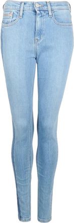 Calvin Klein Jean skinny &agrave; bande lat&eacute;rale - Femme - Jeans - Bleu - Taille: W24 L32