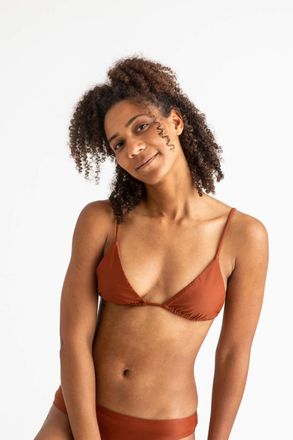 Matona Damen vegan Triangle Bikini Top Amber