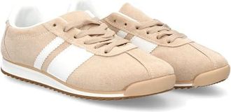 Shoes & Blues Chaussures plates pour femme avec fermeture à lacets et semelle dentée. Modernes et confortables. Idéales pour lhiver., beige, 41 EU