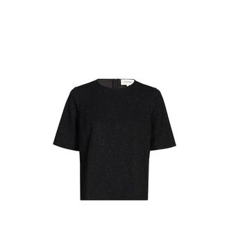 Saison 1865 WIO T -Shirt Round Pass mit Glitzer - Schwarz