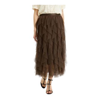 In Front IN Front, Femme, Jupes, Brun, Taille: 38 FR Skirts