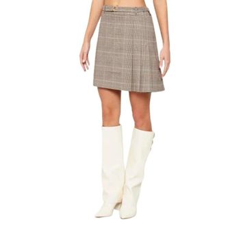 Guess Femme, Jupes, Multicolore, Taille: 38 FR Gonna corta Principe di Galles