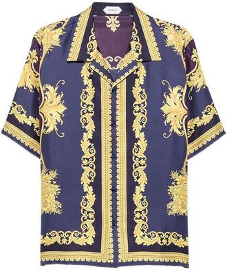 Versace Ledermantel - Lila