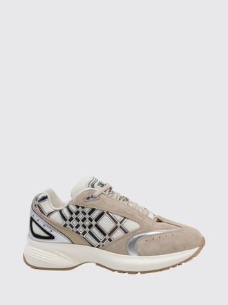 Burberry Baskets basses Eclipse en daim et tissu &agrave; motif check