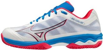 Mizuno Wave Exceed Light Padel, Chaussures Homme, Blanc/OperaRed/Peace Blue, 44,5 EU, White Operared Peace Blue, 44.5 EU