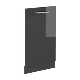Vicco Panneau de lave-vaisselle R-Line, Anthracite Haute brillance, 45cm sans pt Vicco