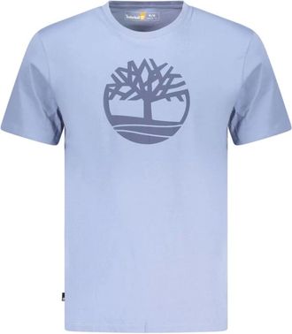 Timberland Homme, Tops, Bleu, Taille: S T-shirt &agrave; Manches Courtes