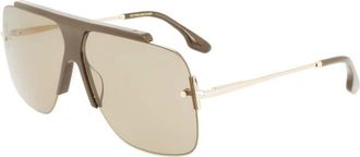 Victoria Beckham Femme, Accessoires, Brun, Taille: ONE Size Lunettes de soleil rectangulaires en ac&eacute;tate