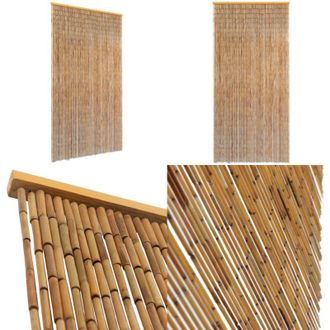 vidaXL vidaXL Rideau de porte contre insectes Bambou 100 x 220 cm