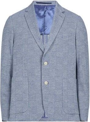 Hackett Blazer droit &agrave; carreaux en coton m&eacute;lang&eacute;