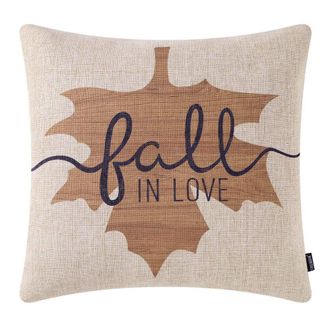 Generic Herbstdekorationen, Verliebtheit, Ahornblatt, Erntedankfest Kissenhüllen Quadratische Dekokissen Mit Reißverschluss Zierkissenbezüge Für Hotel Büro Be