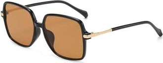 Generic Lunettes De Soleil UV400 &Agrave; Monture Carr&eacute;e Large For Hommes Et Femmes, Id&eacute;ales For Les Vacances, Les F&ecirc;tes, Les Trajets Quotidiens Et Le Sport.(Brown)