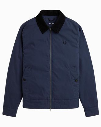 Fred Perry Urbane Jacke mit Cordkragen und gesteppten Innenfutter in
