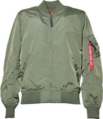 Alpha Industries Homme, Vestes, Vert, Taille: XL Ma-1 TT Light Bomber Jacket