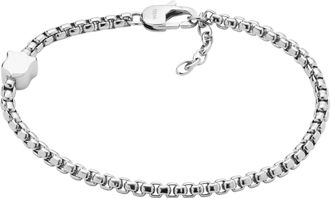 Fossil Herren-Gliederarmband Heritage Shield Edelstahl, JF04346040