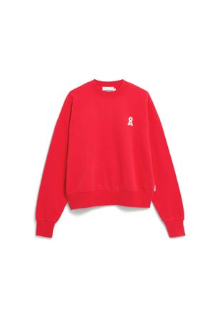 Armedangels Damen Sweatshirt aus Bio-Baumwolle Iconic &Aring; ALIZAA Oversized Fit Mars Red