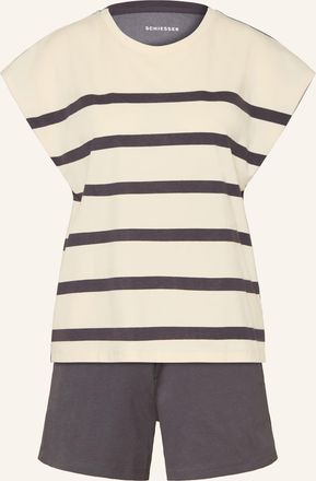 Schiesser Shorty-Schlafanzug weiss