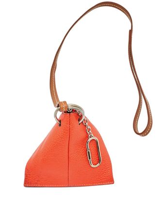 Celine porte-monnaie en cuir - Orange