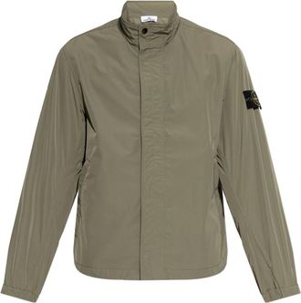 Stone Island Homme, Vestes, Vert, Taille: 2XL Veste &agrave; Col Montant