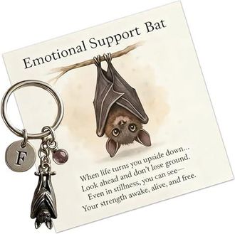 Generic Breloque pour sac &agrave; main chauve-souris - Porte-cl&eacute;s effrayant et inspirant | Porte-cl&eacute;s dHalloween pour femmes, hommes, enfants, adultes, bas de No&euml;l,