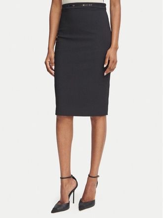Elisabetta Franchi Bleistiftrock GO-223-66E2-V320 Schwarz Slim Fit