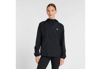 New Balance Laufjacke Hooded Jacket mit Kapuze, aus Polyester