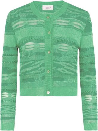 Laneus Femme, Pulls, Vert, Taille: 38 FR Cardigan