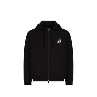 A|X Armani Exchange Reißverschluss mit Kapuze - Schwarzes Sweatshirt