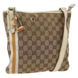 Gucci Pre-owned Vintage GG Canvas Schultertasche - - Pre-owned - Damen - Beige - ONE SIZE