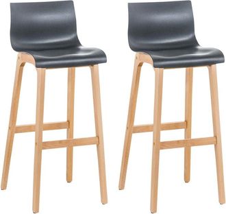 Clp R&eacute;glez 2 tabourets Hoover avec un cadre en bois naturel &agrave; 4 pattes