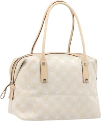 Ferragamo Sac cabas Pre-owned en toile - Femme - Pre-owned - Beige - Taille: ONE Size