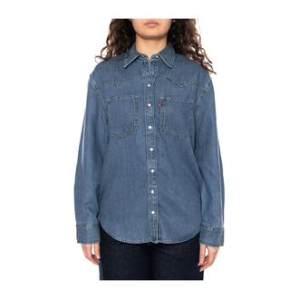 Levi's Teodora Western Shirt Going Steady 7 - - Blouses & Shirts - Damen - Blau - XS