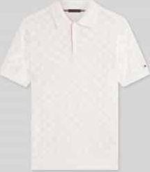 Tommy Hilfiger Regular Fit Poloshirt mit Pointelle-Muster
