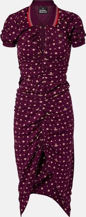 Vivienne Westwood Bedrucktes Midikleid Pulling aus Baumwolle