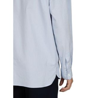 A.P.C. Chemise oversize col classique en coton ray&eacute;