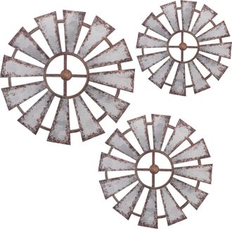 Cabilock Rustikale Holz-windmühle Wanddekoration Bauernhaus Wandkunst Farmhouse Wall Decor mit Detailreicher Verarbeitung für Gemütliche Wohnräume