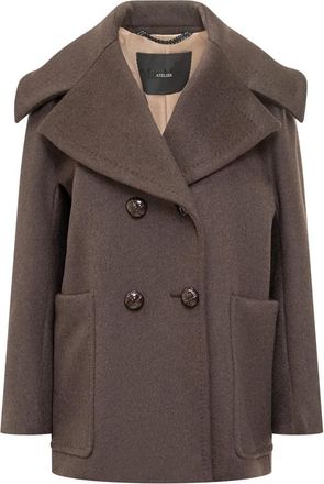 Max Mara Femme, Manteaux, Brun, Taille: 36 FR Manteau Crois&eacute; Mario