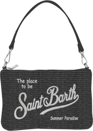 MC2 Saint Barth Femme, Sacs, Multicolore, Taille: ONE Size Embroidered Raffia Tote Bag