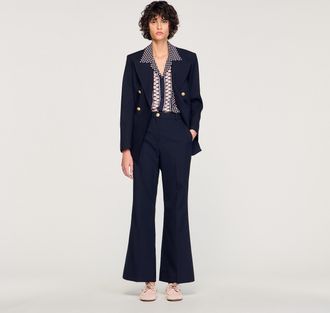 Sandro Chemise fluide &agrave; imprim&eacute; caur